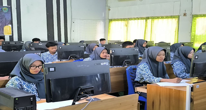 Pelaksanaan Gladi Bersih ANBK di SMK Negeri 1 Berau | SMK Negeri 1 Berau